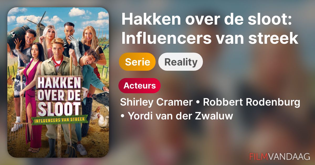 Volledige Cast van Hakken over de sloot: Influencers van streek (serie, 2025– ) - FilmVandaag.nl
