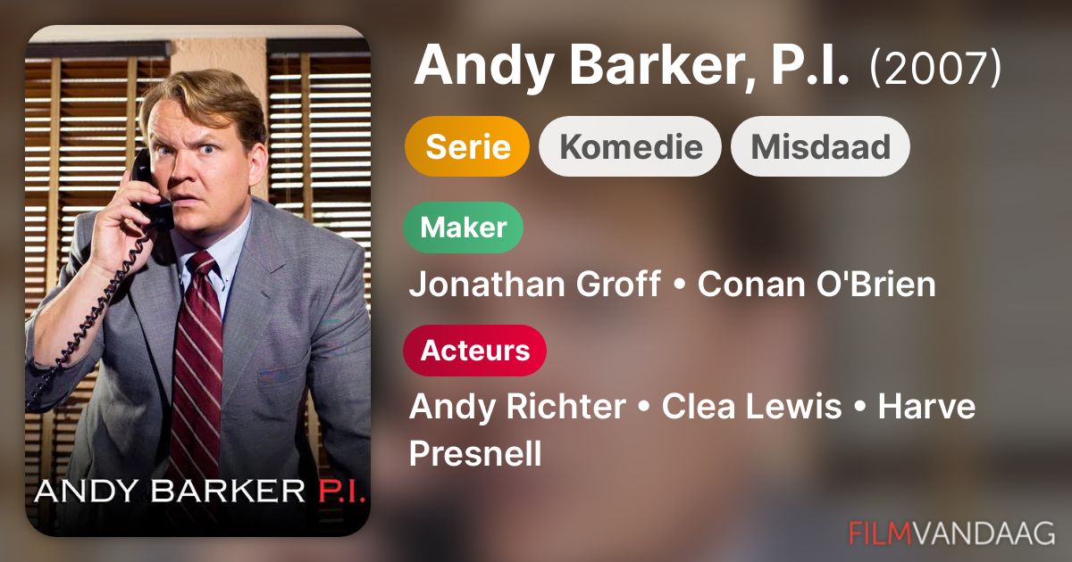 Seizoen 2 Andy Barker, P.I.: komt er een nieuw seizoen? - FilmVandaag.nl