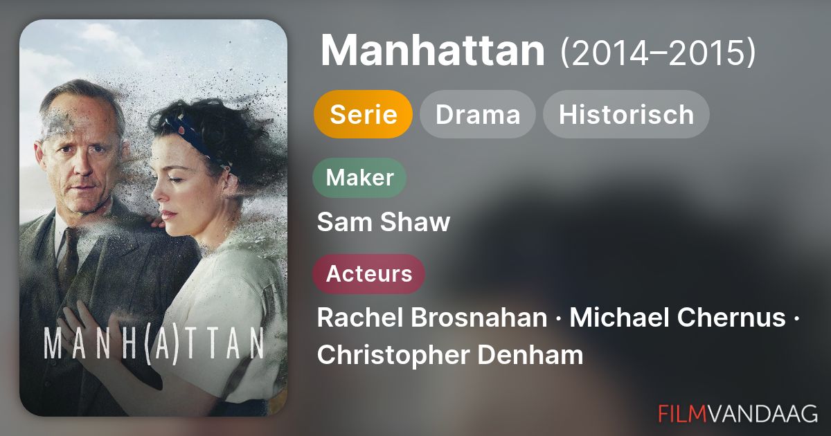 Manhattan (serie, 2014–2015) - FilmVandaag.nl