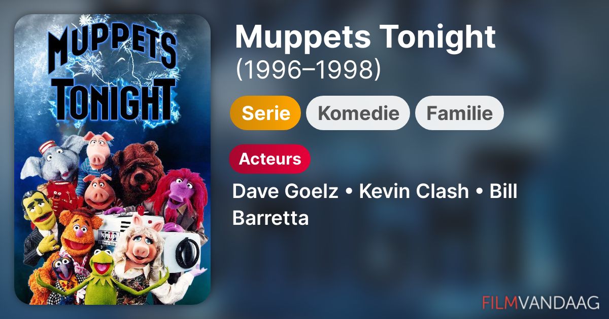 Muppets Tonight (serie, 1996–1998) - FilmVandaag.nl