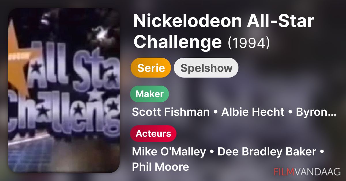Koop Nickelodeon All-Star Challenge (serie, 1994) op dvd of blu-ray ...