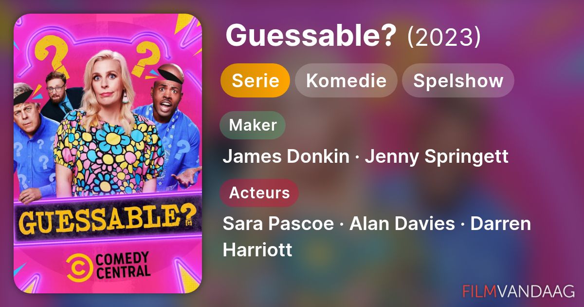 Koop Guessable? (serie, 2023) op dvd of blu-ray - FilmVandaag.nl