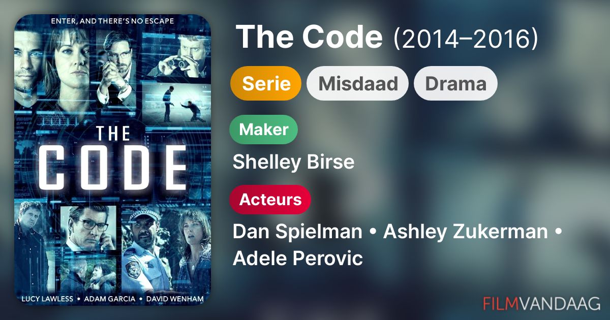 The Code (serie, 2014–2016) - FilmVandaag.nl