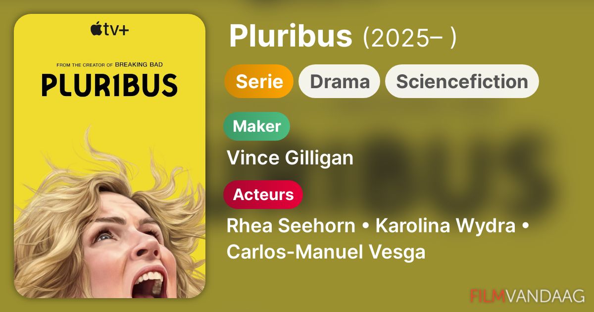 Volledige Cast van Pluribus (serie, 2025– ) - FilmVandaag.nl