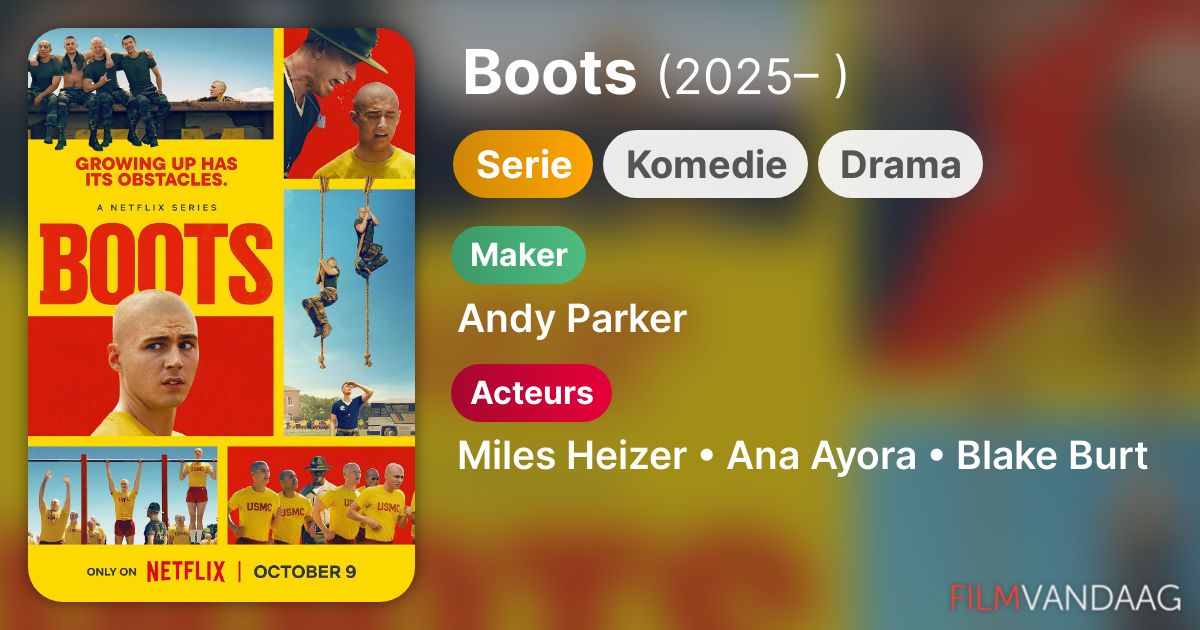 Volledige Cast van Boots (serie, 2025– ) - FilmVandaag.nl