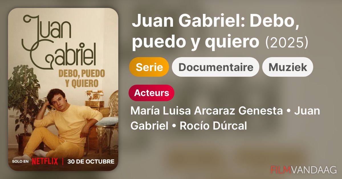 Volledige Cast van Juan Gabriel: Debo, puedo y quiero (serie, 2025 ...