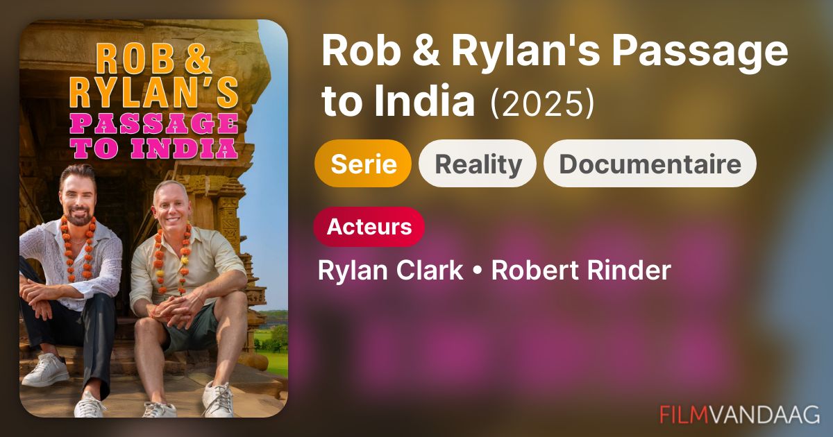 Koop Rob & Rylan's Passage to India (serie, 2025) op dvd of blu-ray ...