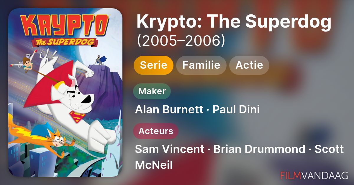 Koop Krypto: The Superdog (serie, 2005–2006) op dvd of blu-ray ...