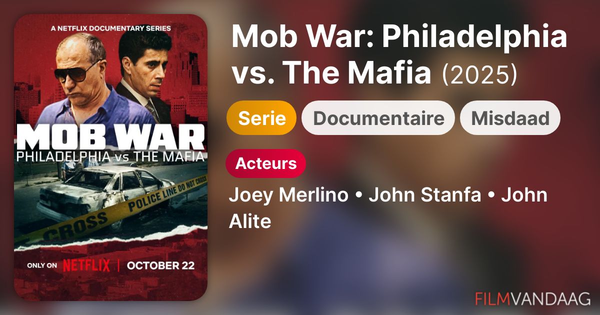 Nieuws over Mob War: Philadelphia vs. The Mafia (serie, 2025 ...