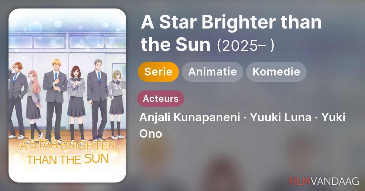 Volledige Cast van A Star Brighter than the Sun (serie, 2025 ...