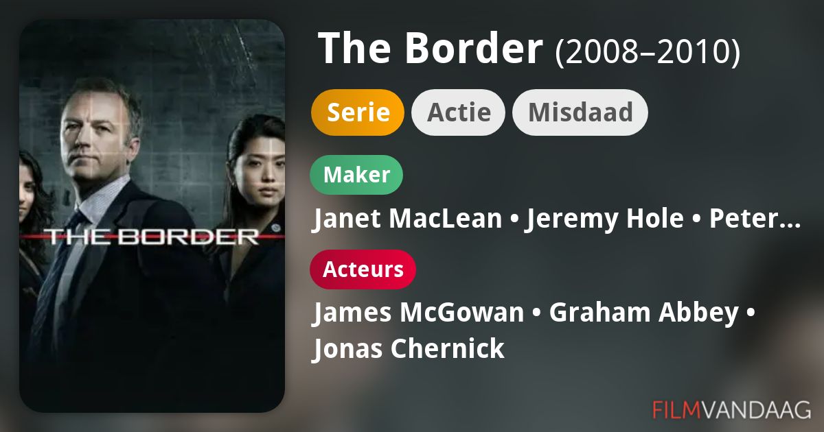 The Border (serie, 2008–2010) - FilmVandaag.nl