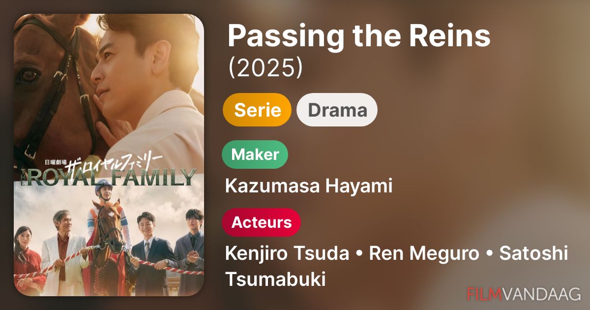 Passing the Reins (serie, 2025) Nu Online Kijken - FilmVandaag.nl