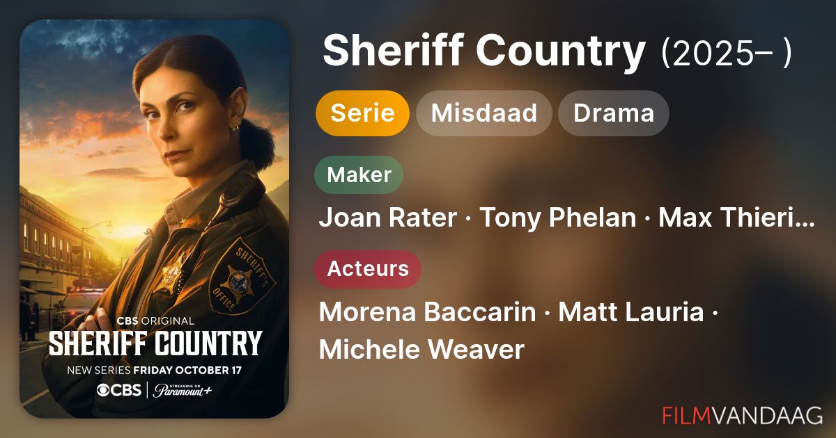 Volledige Cast van Sheriff Country (serie, 2025– ) - FilmVandaag.nl