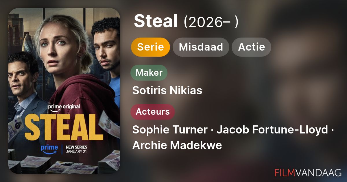Steal seizoen 2: releasedatum en geruchten nieuw seizoen - FilmVandaag.nl