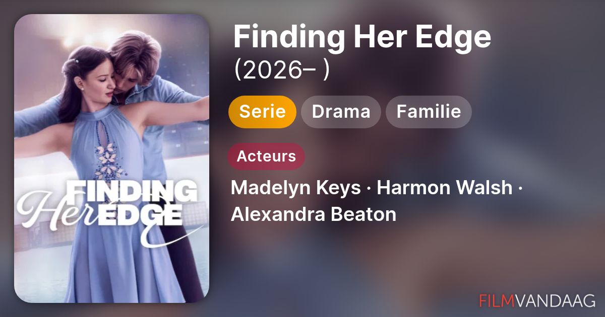 Volledige Cast van Finding Her Edge (serie, 2026– ) - FilmVandaag.nl