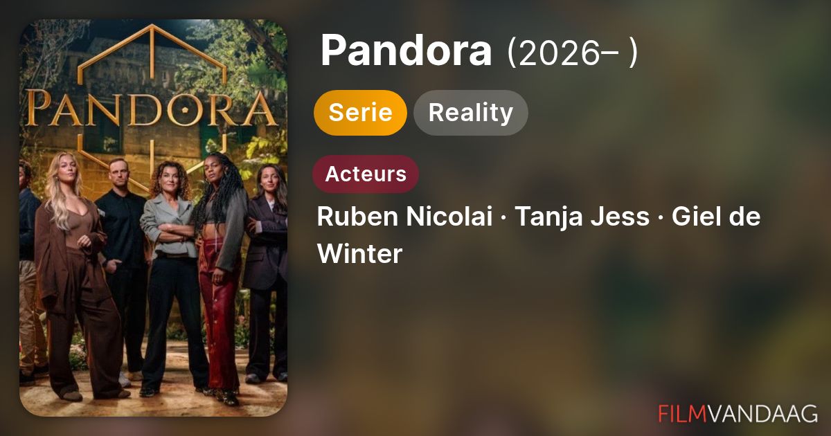 Pandora (serie, 2026– ) - FilmVandaag.nl