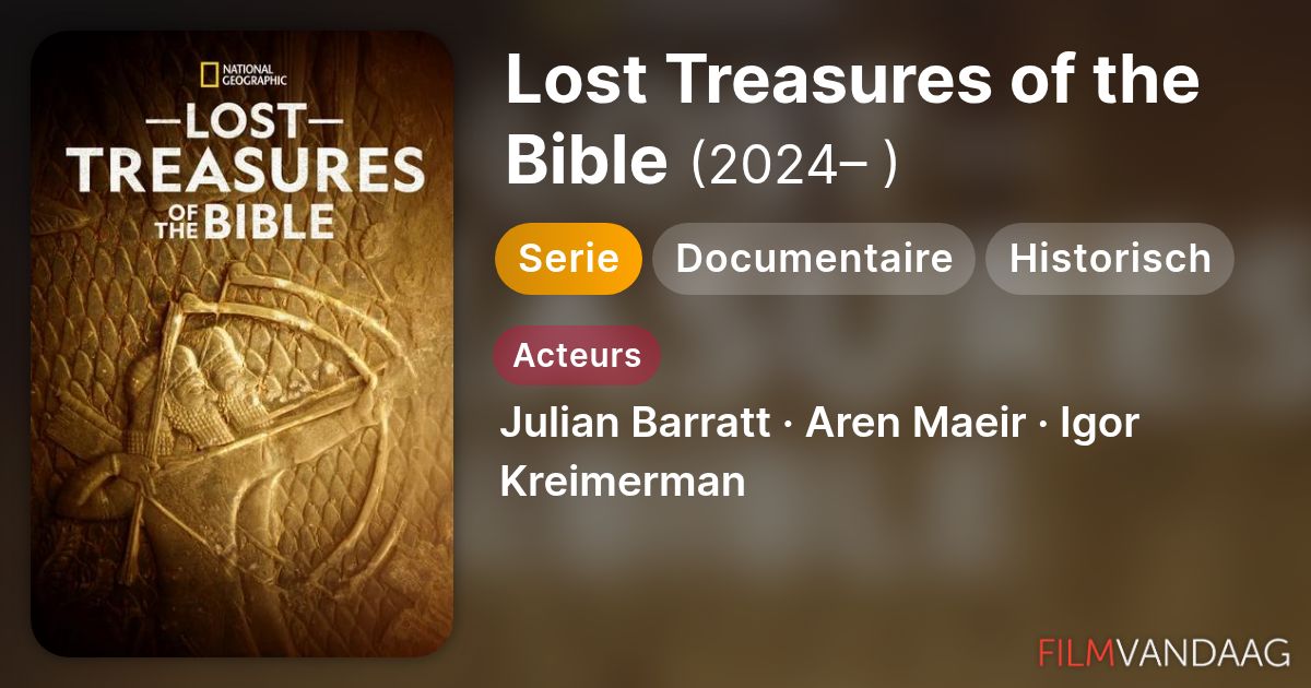 Lost Treasures of the Bible (serie, 2024– ) - FilmVandaag.nl