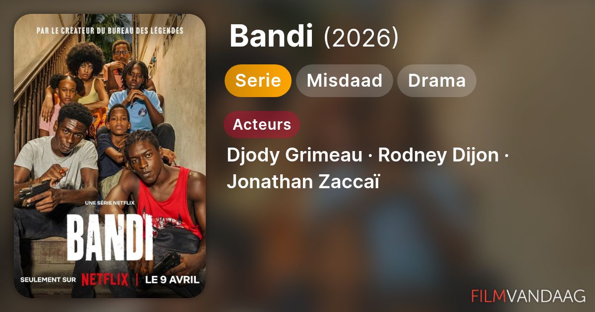 Volledige Cast van Bandi (serie, 2026) - FilmVandaag.nl