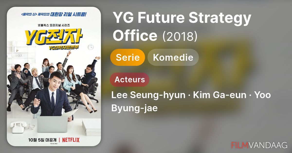 YG Future Strategy Office (serie, 2018) - FilmVandaag.nl