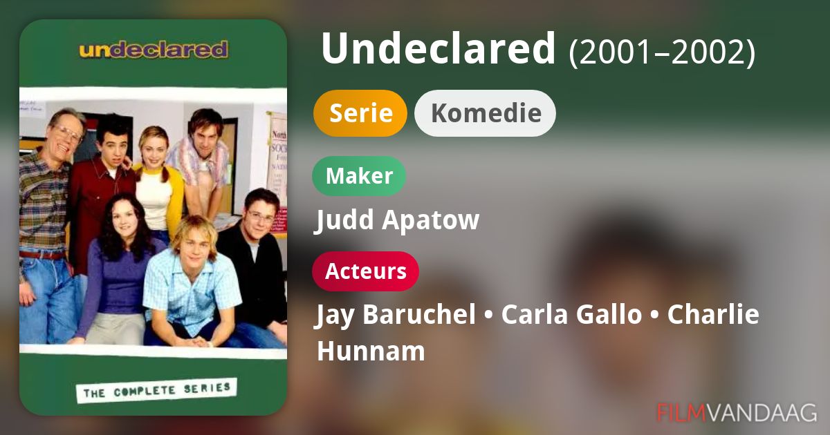 Undeclared (serie, 2001–2002) - FilmVandaag.nl