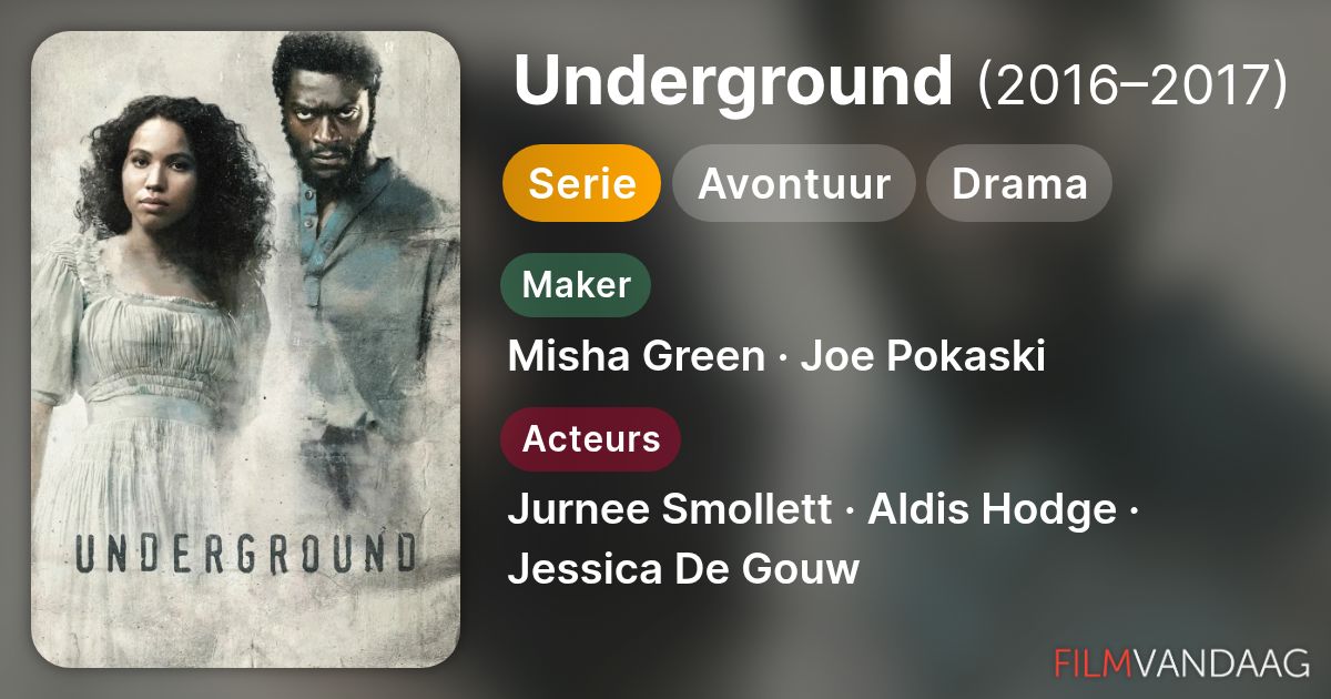 Underground (serie, 2016–2017) - FilmVandaag.nl