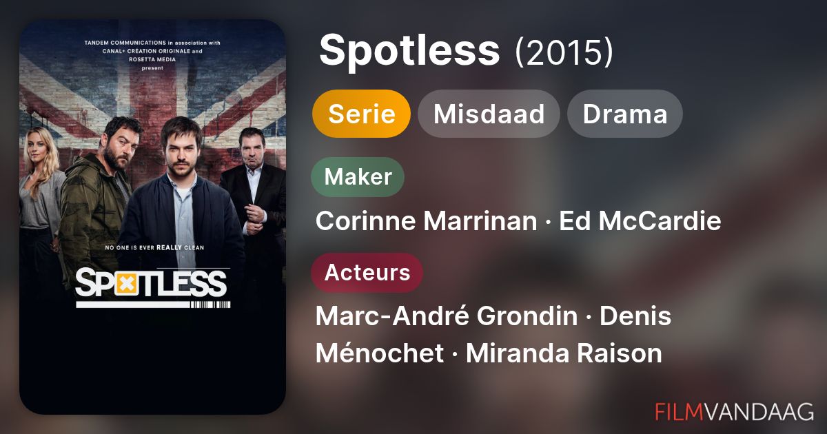 Spotless (serie, 2015) - FilmVandaag.nl