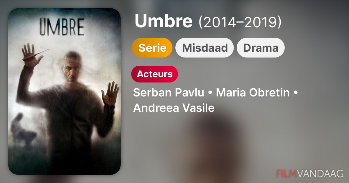 Umbre (serie, 2014–2019) - FilmVandaag.nl
