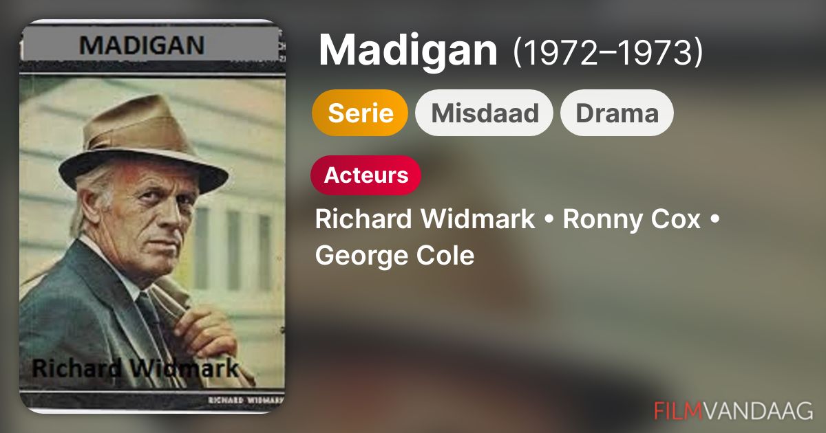 Madigan (serie, 1972–1973) - FilmVandaag.nl