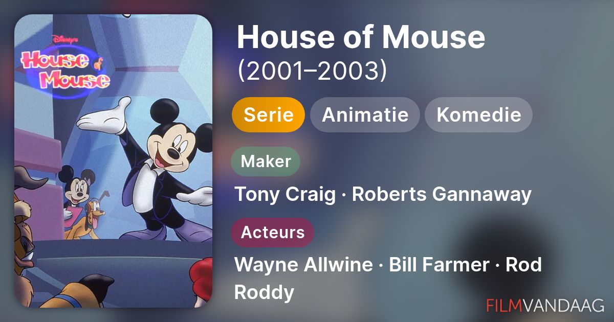 House of Mouse (serie, 2001–2003) - FilmVandaag.nl
