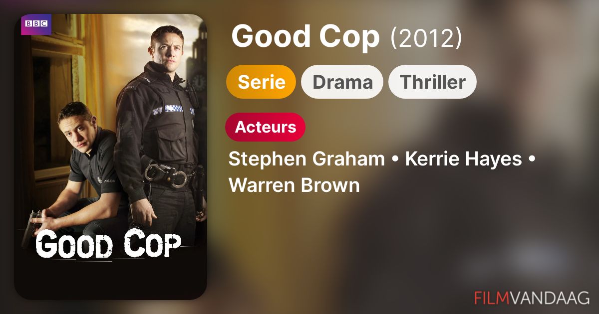 Seizoen 2 Good Cop: komt er een nieuw seizoen? - FilmVandaag.nl