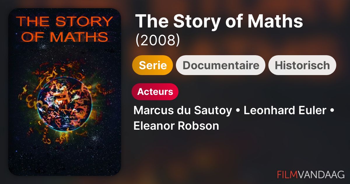The Story of Maths (serie, 2008) - FilmVandaag.nl