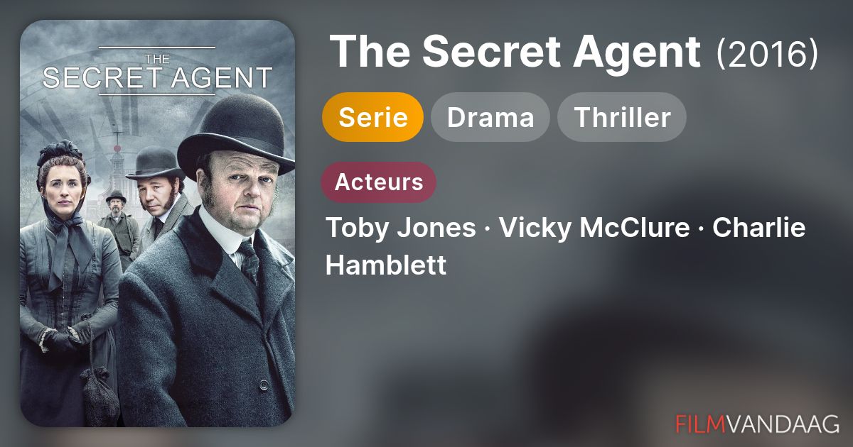 The Secret Agent (serie, 2016) - FilmVandaag.nl