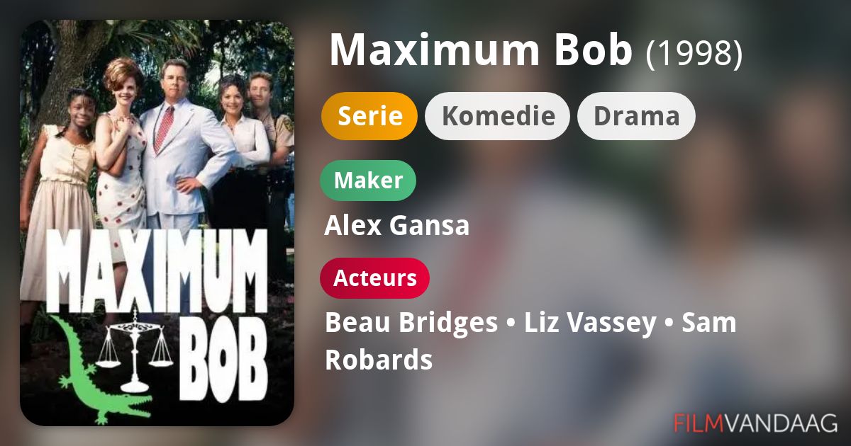 Seizoen 2 Maximum Bob: komt er een nieuw seizoen? - FilmVandaag.nl
