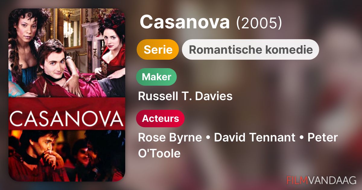 Casanova (serie, 2005) - FilmVandaag.nl