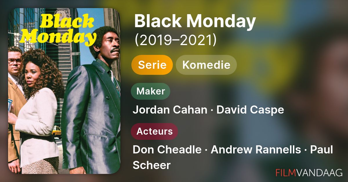 Black Monday (serie, 2019–2021) - FilmVandaag.nl