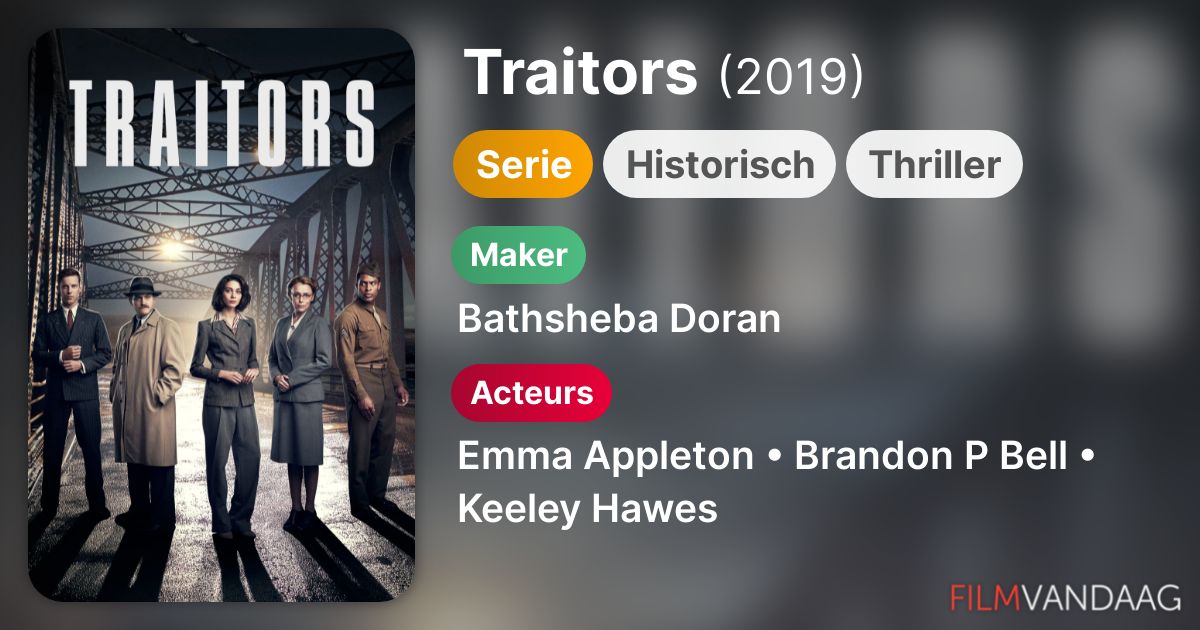 Traitors (serie, 2019) - FilmVandaag.nl