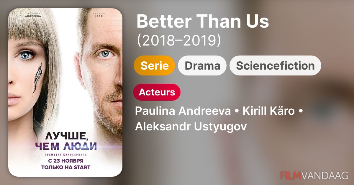 Better Than Us (serie, 2018–2019) - FilmVandaag.nl