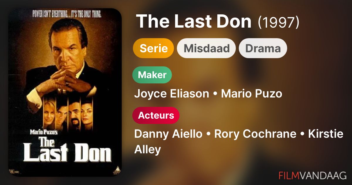 The Last Don (serie, 1997) - FilmVandaag.nl