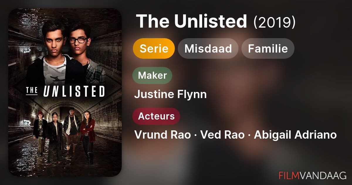 The Unlisted (serie, 2019) - FilmVandaag.nl
