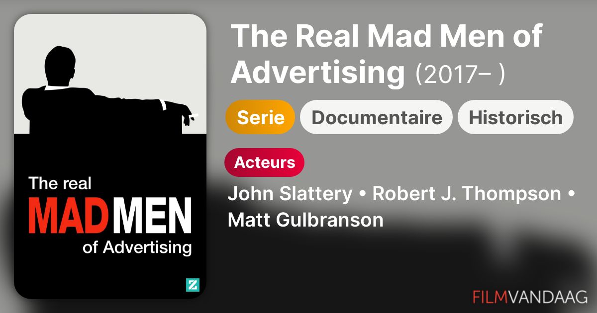 The Real Mad Men of Advertising (serie, 2017– ) - FilmVandaag.nl