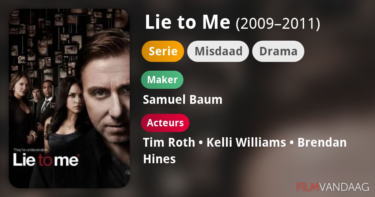 Lie to Me (serie, 2009–2011) - FilmVandaag.nl