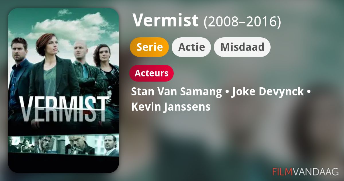 Volledige Cast van Vermist (serie, 2008–2016) - FilmVandaag.nl