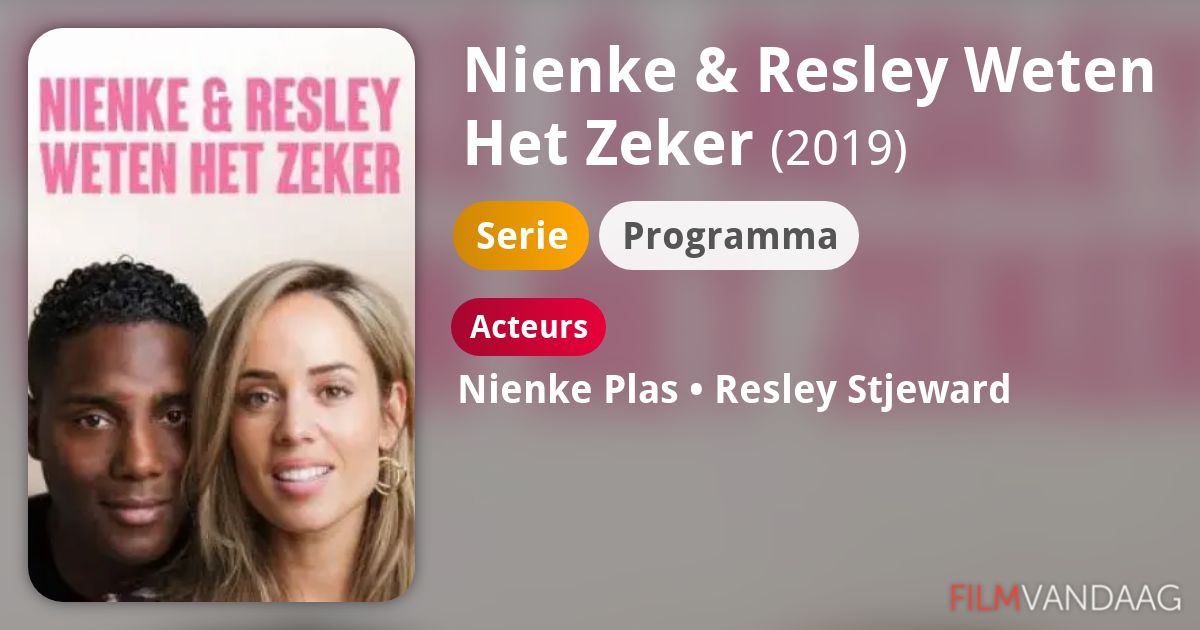 Nienke & Resley Weten Het Zeker (serie, 2019) - FilmVandaag.nl