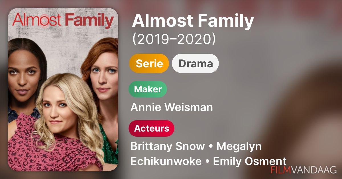 Almost Family (serie, 2019–2020) - FilmVandaag.nl