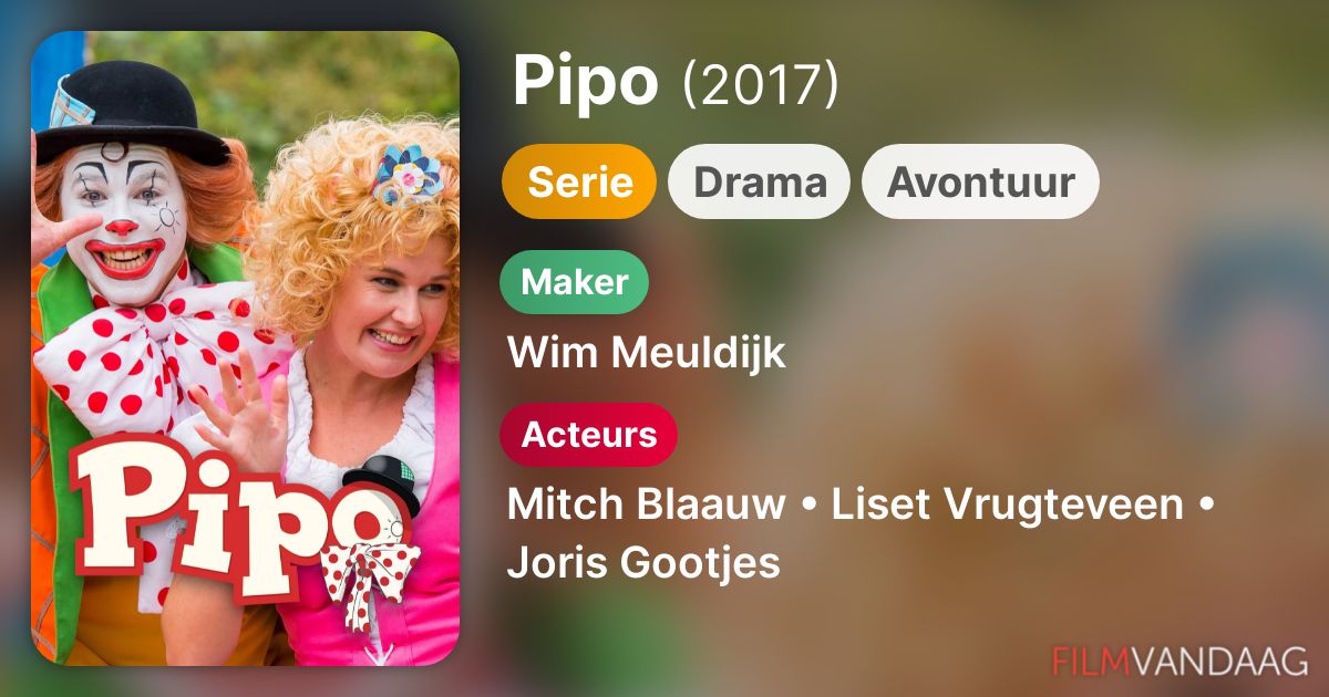 Pipo (serie, 2017) - FilmVandaag.nl