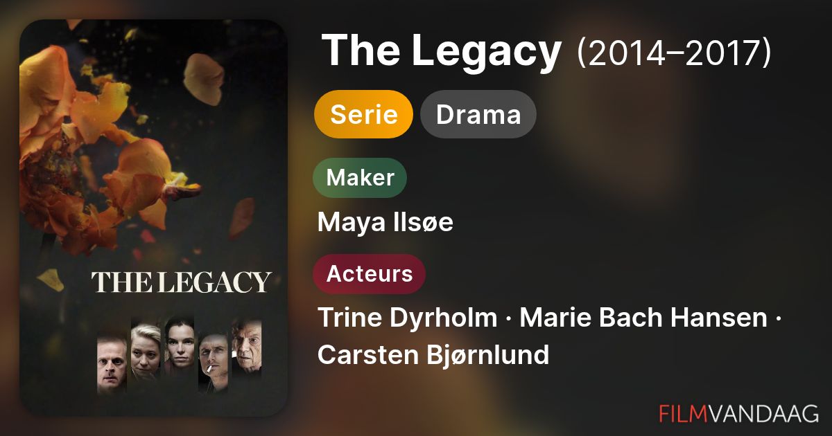 The Legacy (serie, 2014–2017) - FilmVandaag.nl