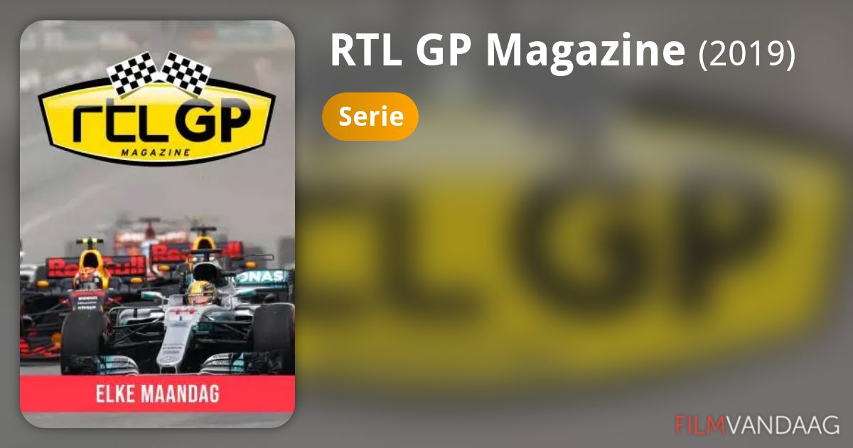 Koop RTL GP Magazine (serie, 2019) op dvd of blu-ray - FilmVandaag.nl