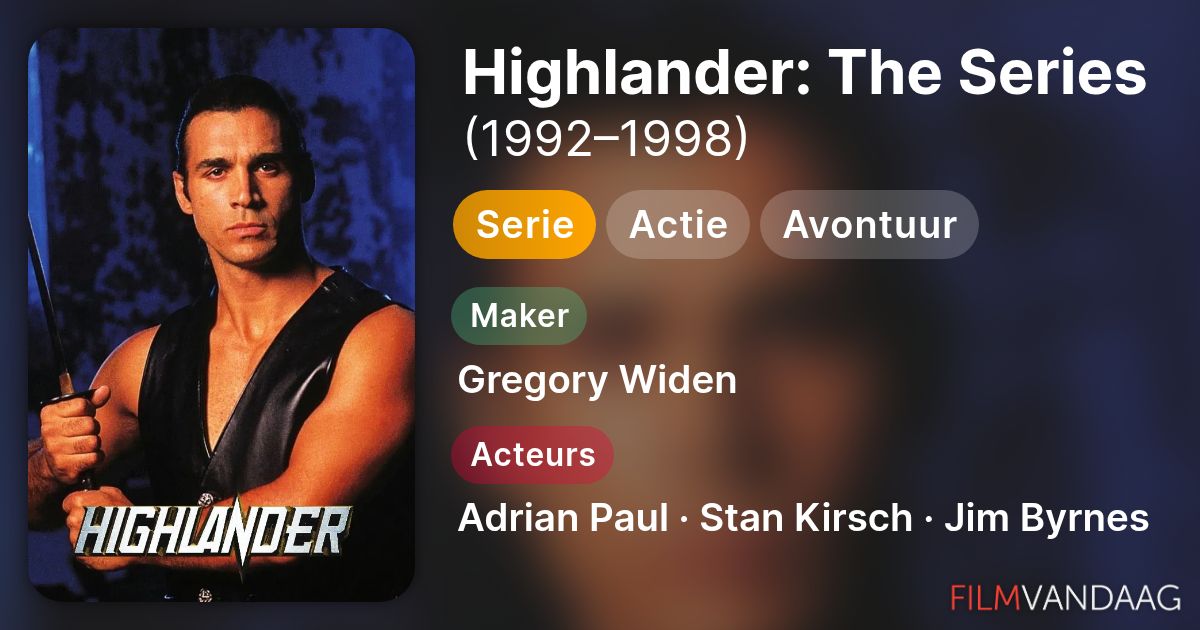 Highlander A Serie Hollywood Is Planning To Remake Highlander – Just