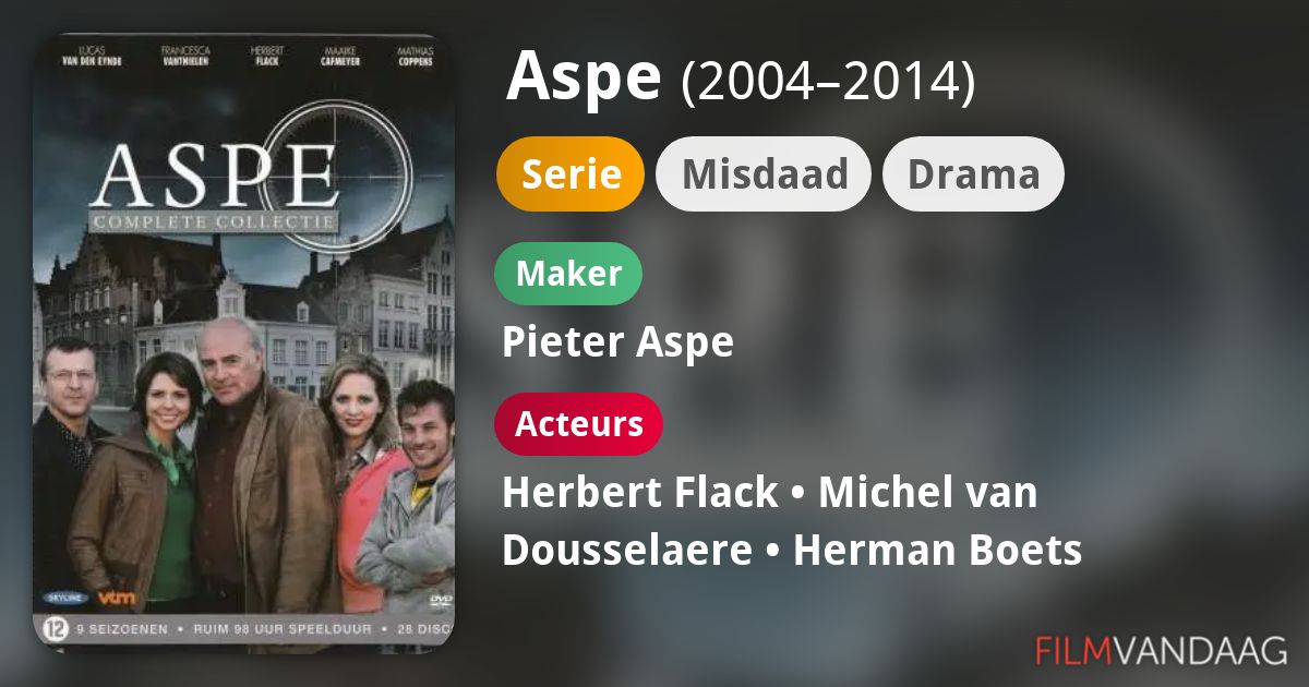 Volledige Cast van Aspe (serie, 2004–2014) - FilmVandaag.nl