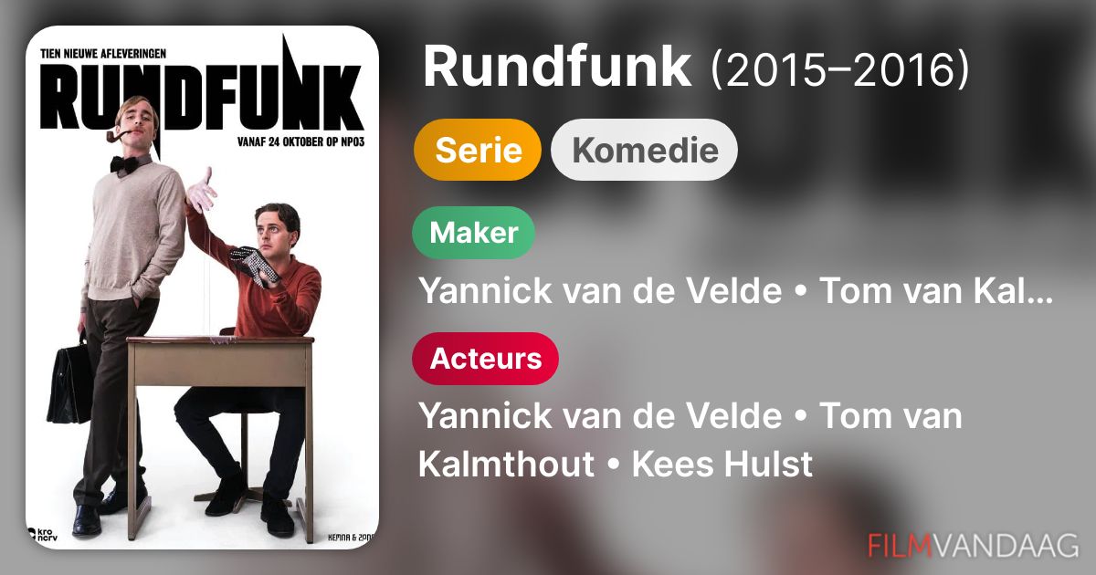 Volledige Cast van Rundfunk (serie, 2015–2016) - FilmVandaag.nl